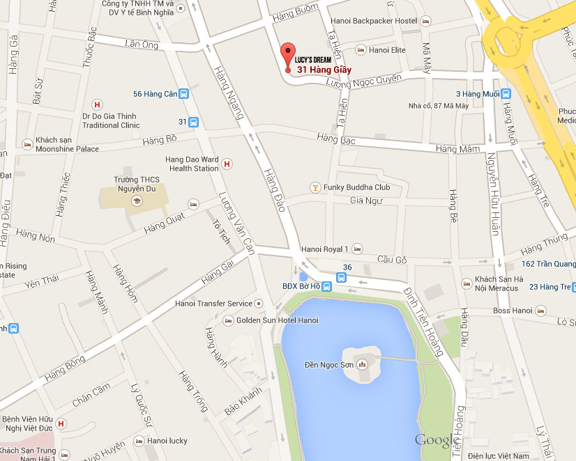 Map to Lucys Dream - Hanoi Grapevine
